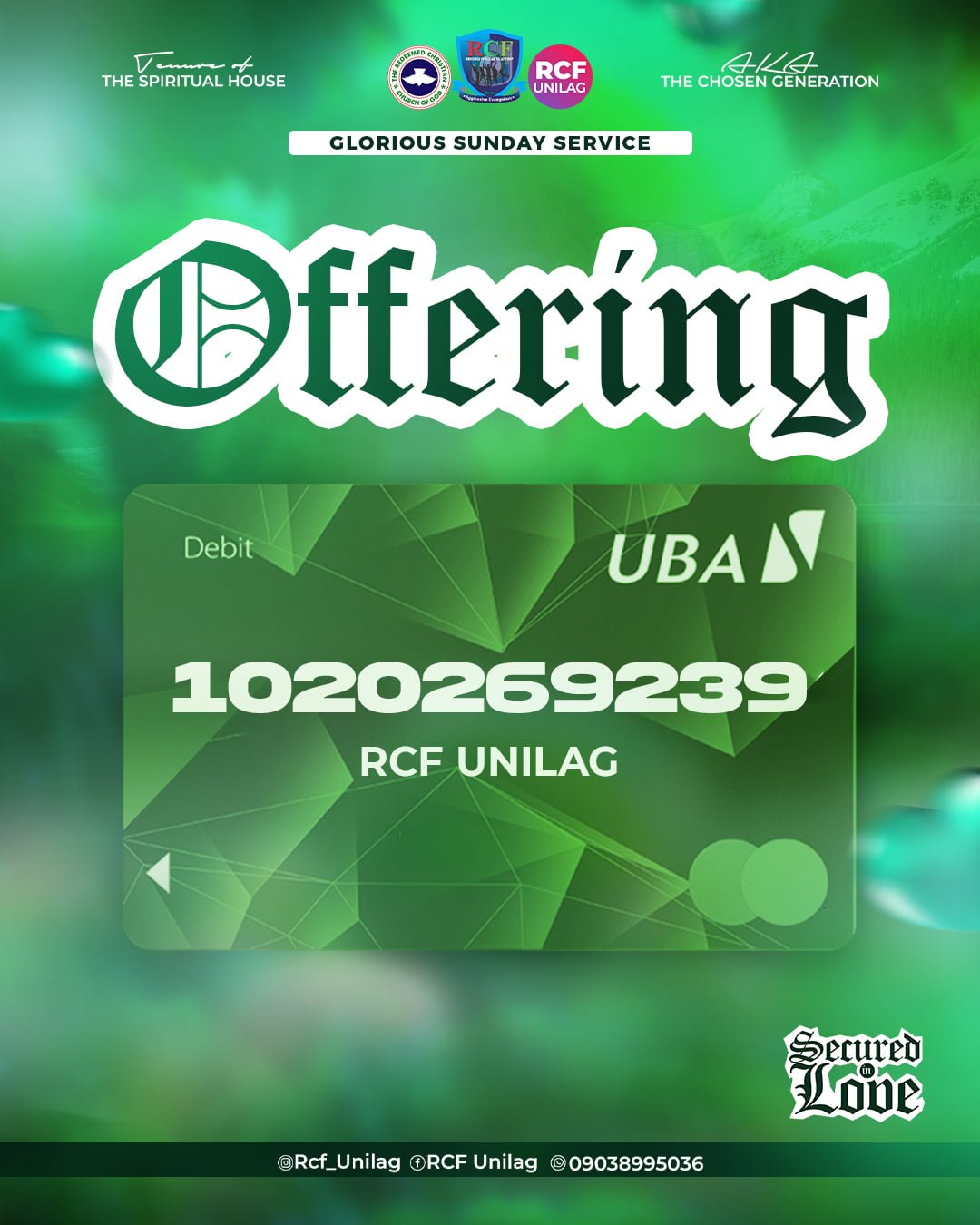Offering and Tithing - RCF UNILAG